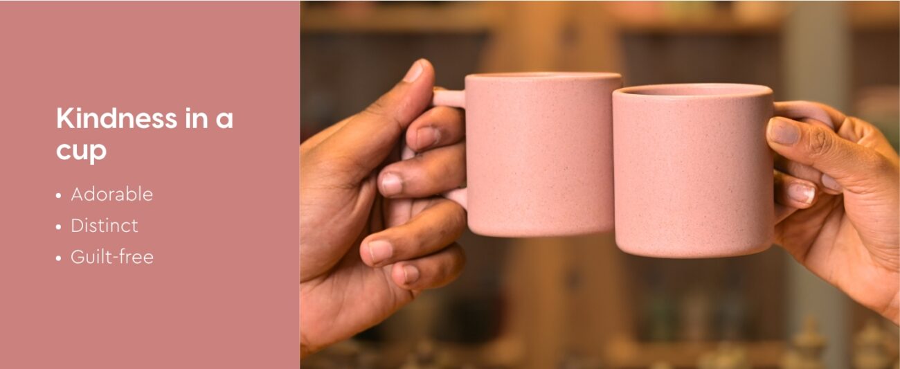 Comfy 200 ml cup made from rice husk