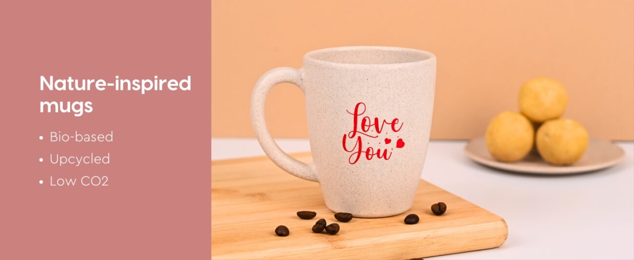 Classic Mr & Mrs Mugs for Couple made from rice husk